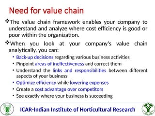Value Chain of perishable horticultural commodities | PPTX