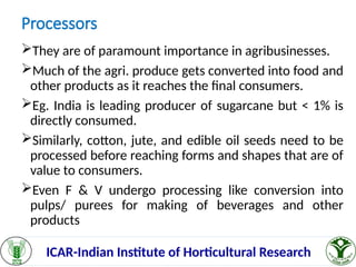Value Chain of perishable horticultural commodities | PPTX