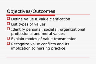 Value, Clarification of Value, Ethics.ppt