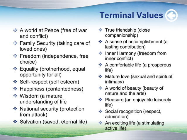 Values Clarification and Re-orientation | PPT