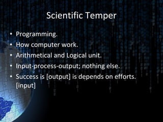Value core element in IT Method | PPS | Internet | Computing