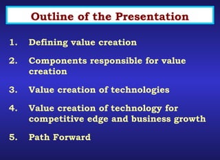 Value creation | PPT