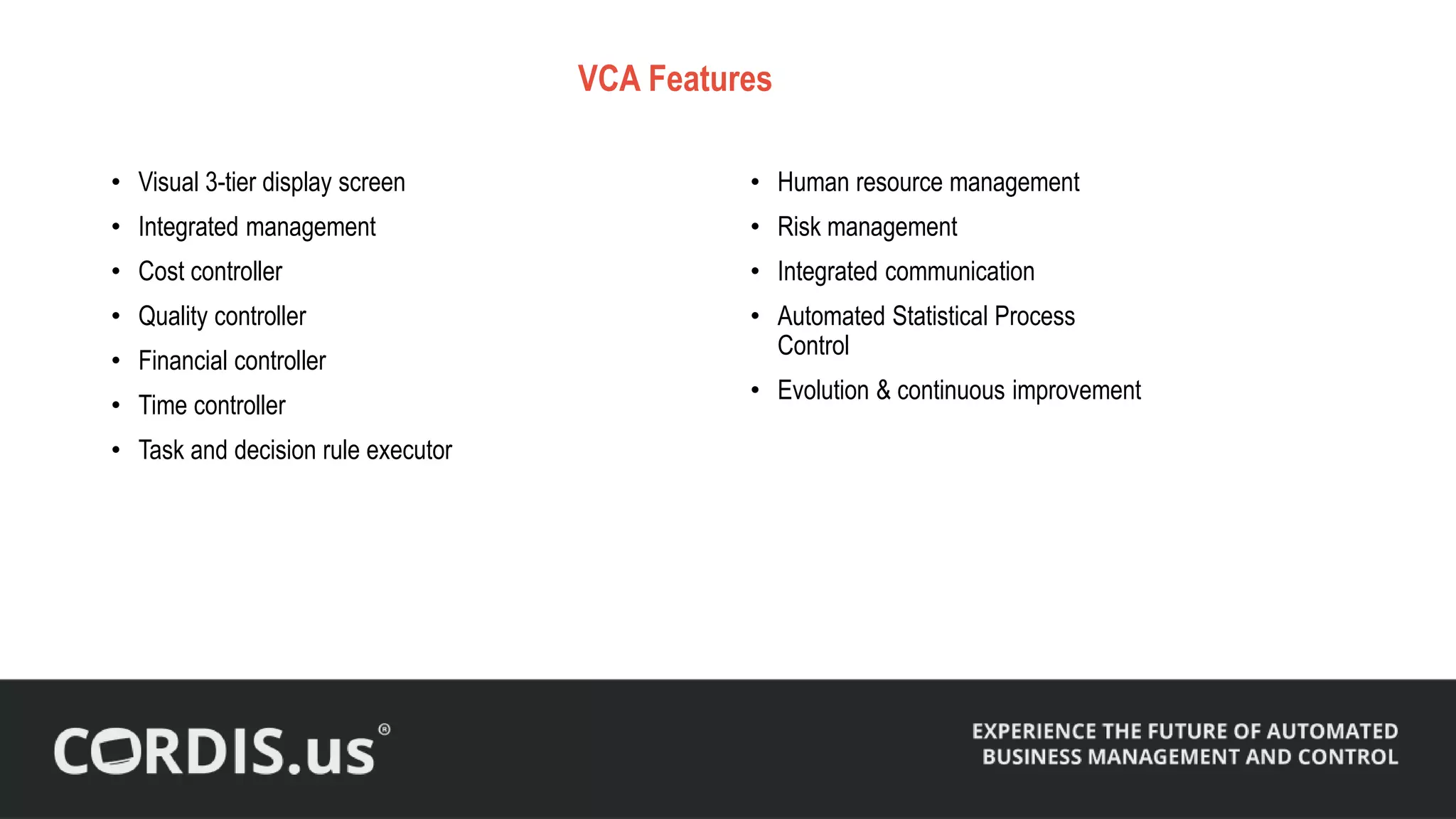 Value creation automation (vca). complete business automation solution | PPT