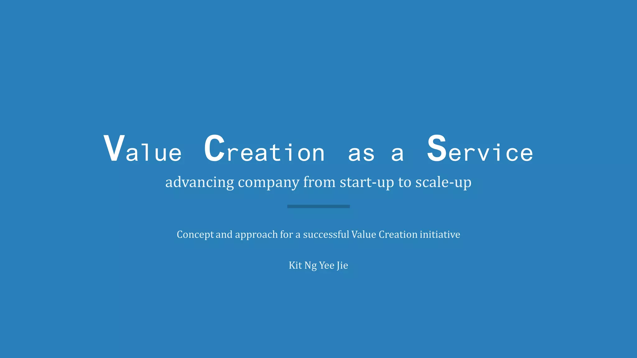 Value Creation Concept and Approach for VC | PDF