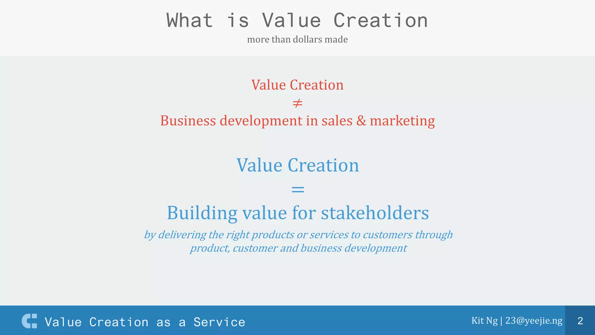 Value Creation Concept and Approach for VC | PDF