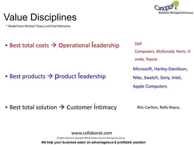 Value disciplines | PPTX