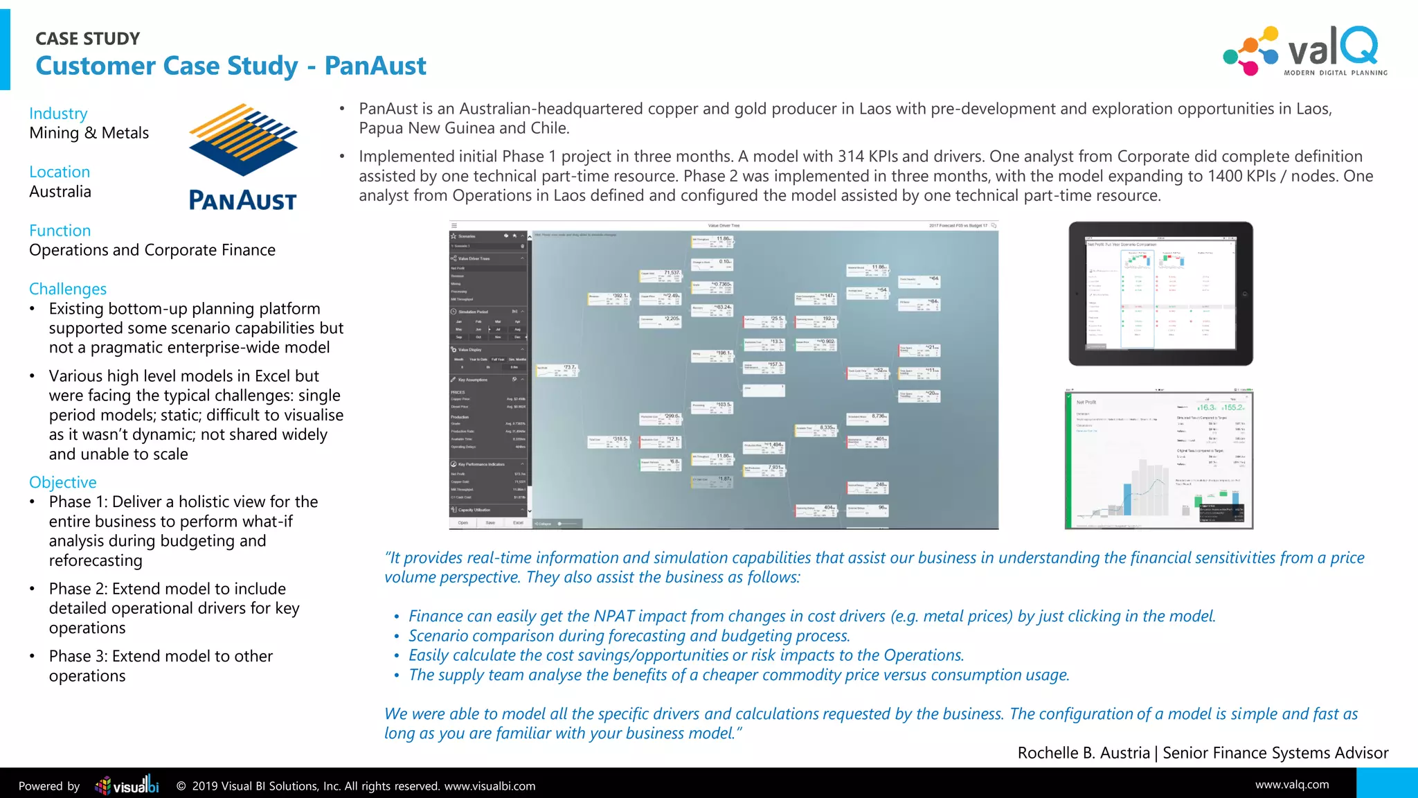 Value driver planning for mining using microsoft power bi webinar | PDF