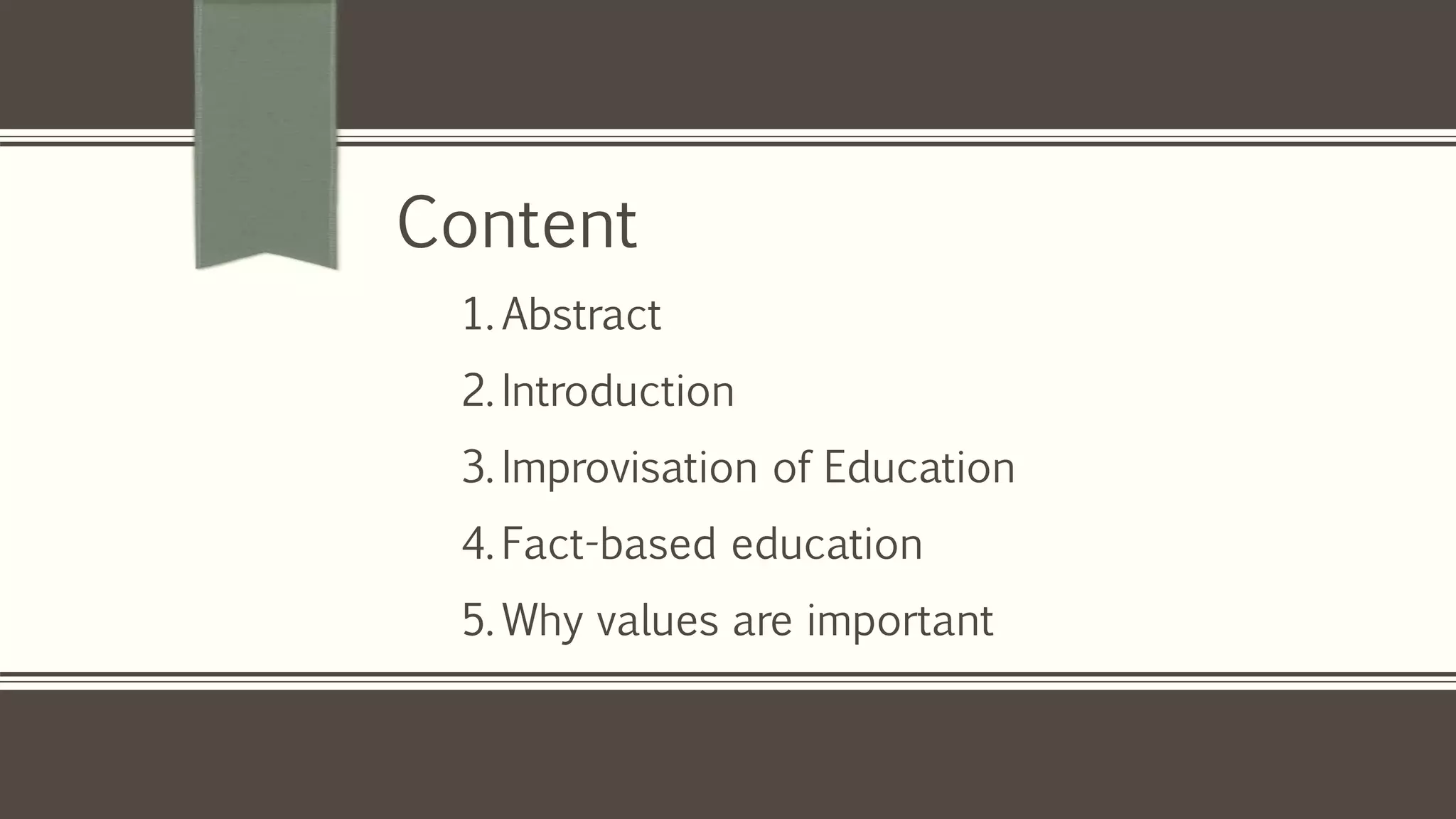 Value education | PPT