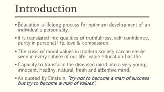 Value education | PPT