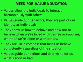Value education | PPTX