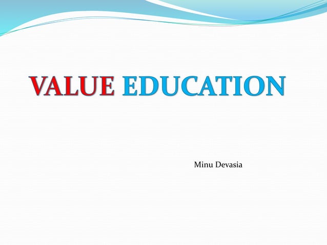 Value education for students | PPT