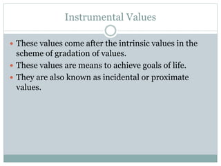 CLASSIFICATION OF VALUES | PPTX