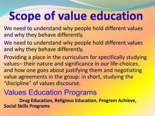 Value education | PPTX