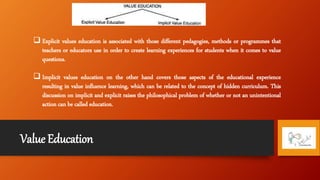 Value education | PPTX