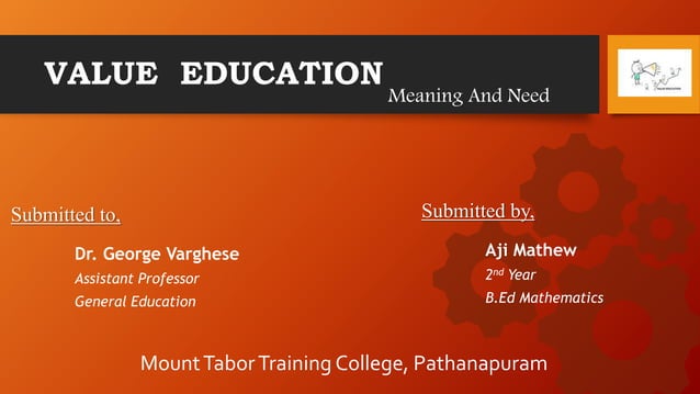Value education | PPT