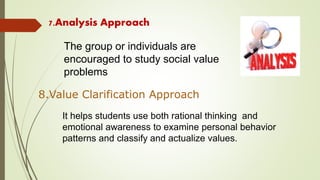 Value education methods and techniques | PPTX