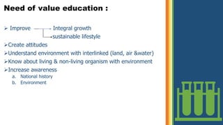 Value Education PPT For BED PPT and pdf. | PPTX