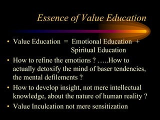 Value edu self observation | PPT