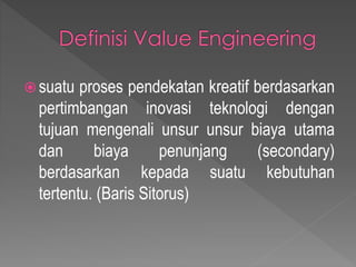 Value engineering | PPTX