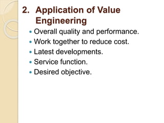 Value engineering | PPTX