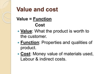 Value engineering | PPTX