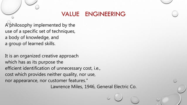 Value Engineering | PDF | Business | Business and Finance