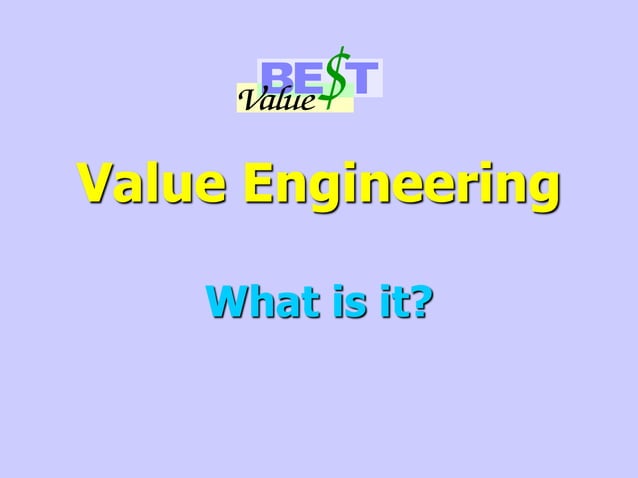 Value Engineering.ppt