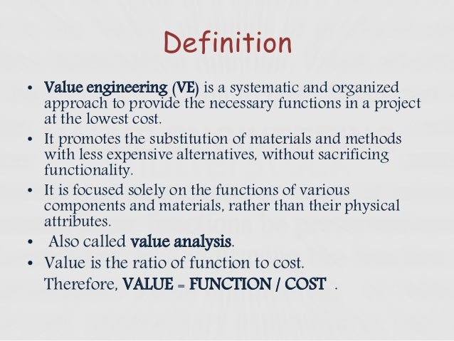 Value engineering _2_