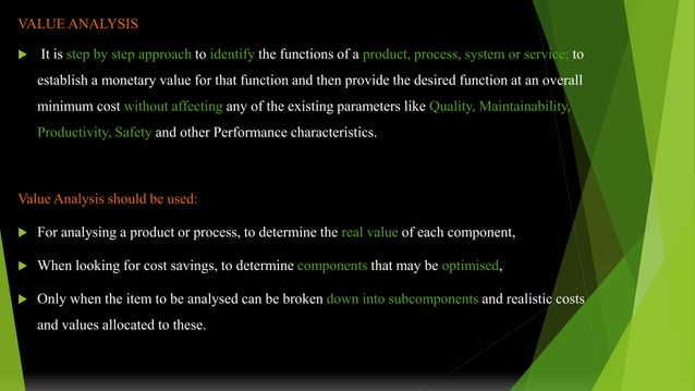 Value engineering and Analysis | PPTX | Civil Engineering Industry ...