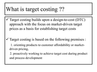 Value Engineering and Target costing.ppt