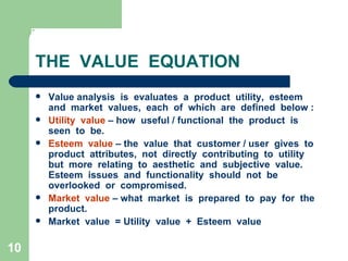 Value Engineering And Value Analysis | PPT