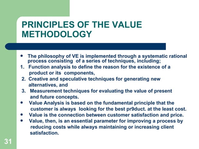 Value Engineering And Value Analysis | PPT | Civil Engineering Industry ...