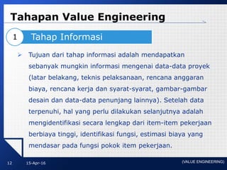 Value engineerinG | PPTX