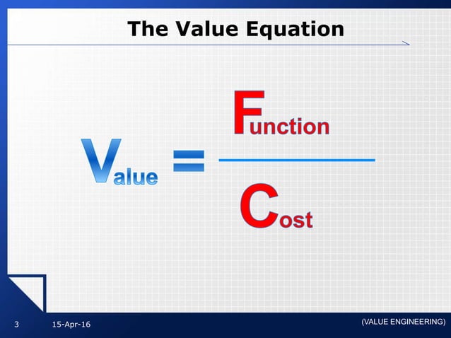 Value engineerinG | PPTX