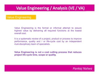 Value Engineering Part 1 | PDF