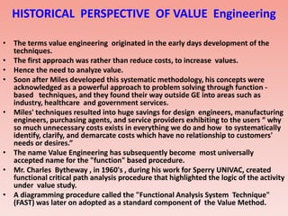 Value engineering Short Over view ppt | PPTX