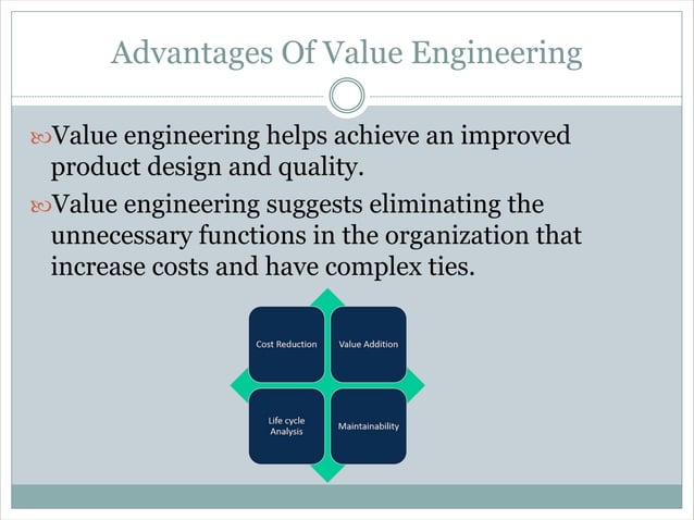 Value engineering significance | PPT