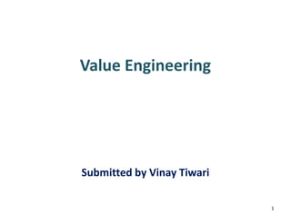 Value Engineering | PDF