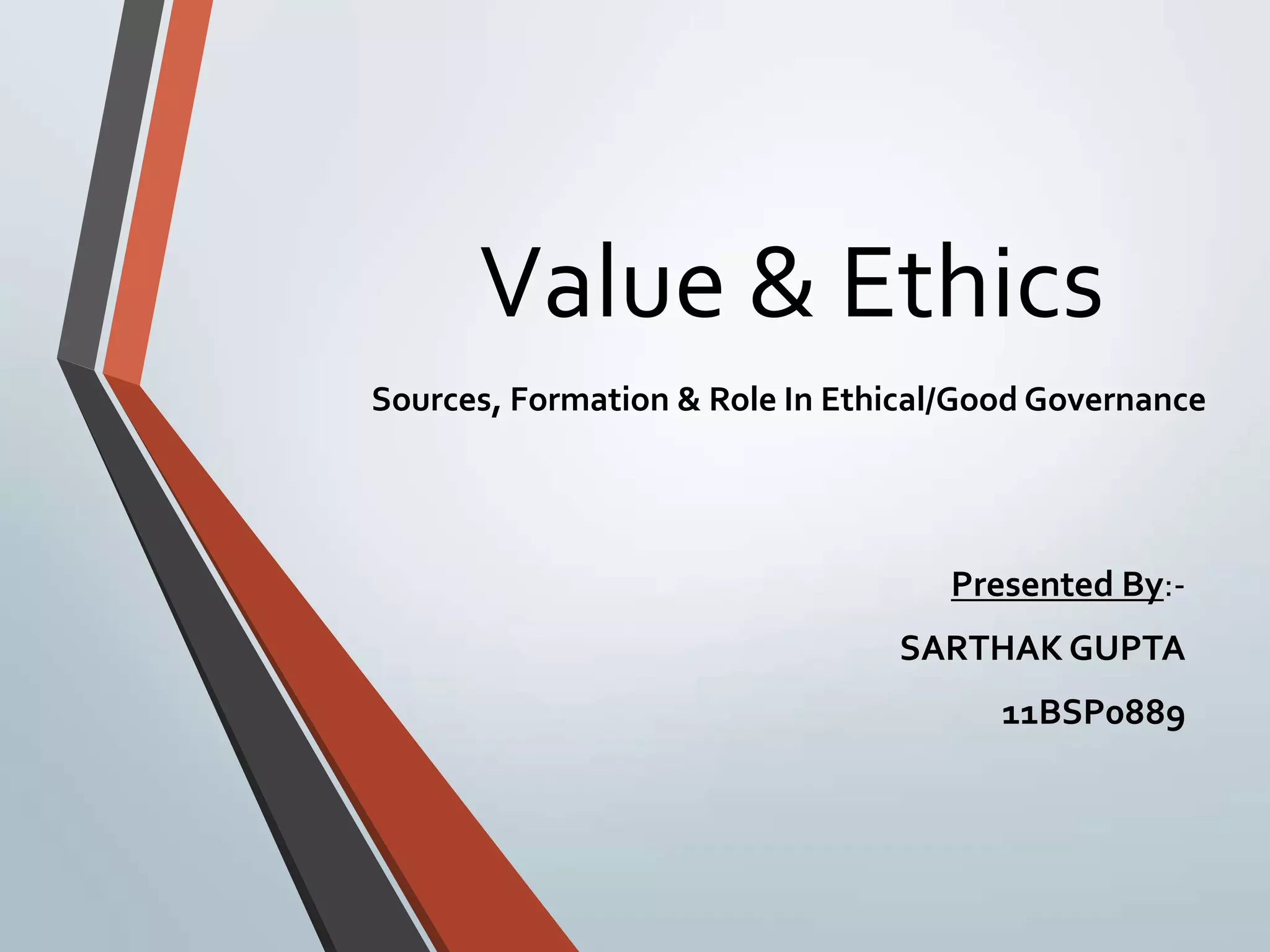 Value & Ethics | PPT