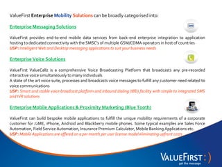 Value first corporate presentation | PPT