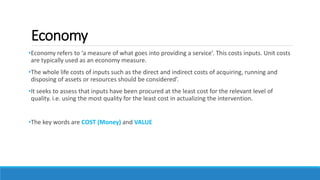 Value for money assessment | PPTX