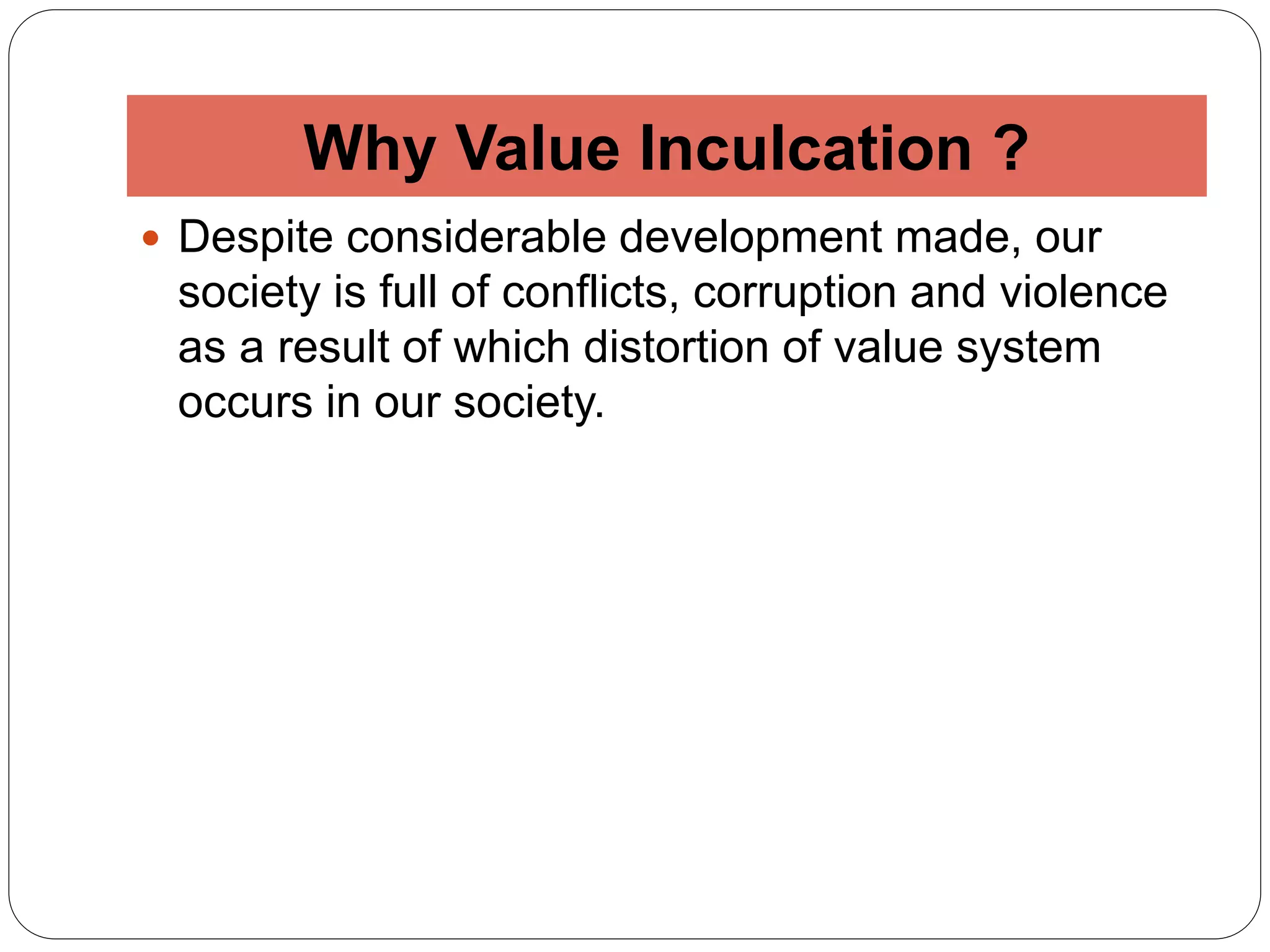 Value inculcation through teaching | PPTX