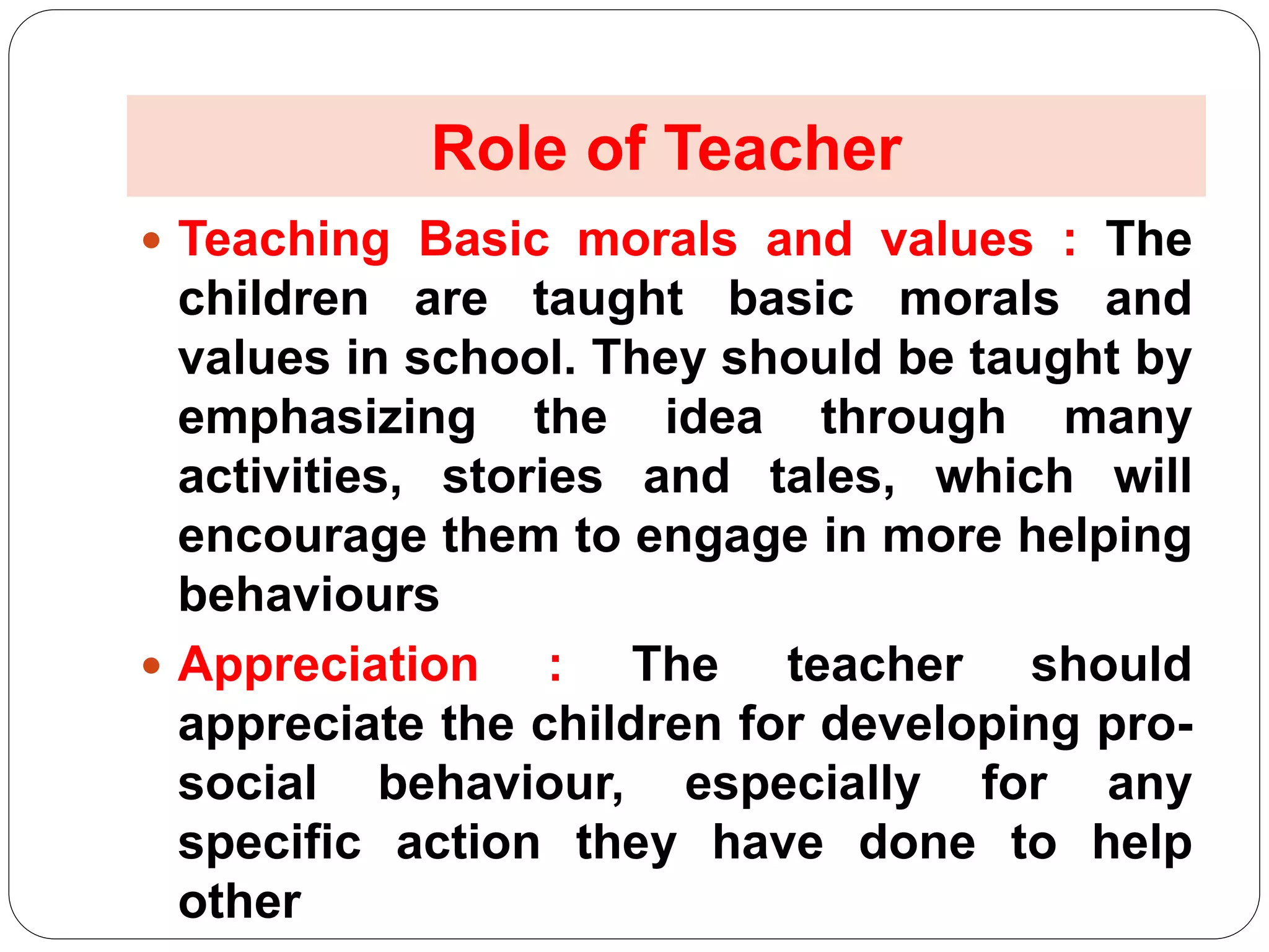 Value inculcation through teaching | PPTX