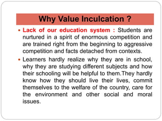 Value inculcation through teaching | PPTX