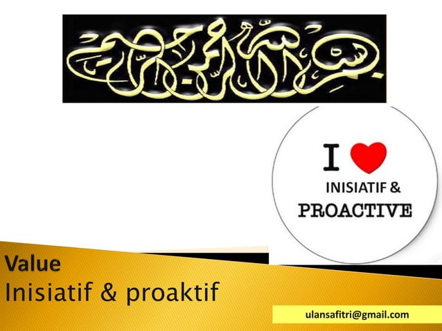 Value Inisiatif dan Proaktif | PDF