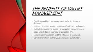 Value in management | PPTX