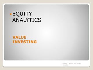 Value investing | PDF