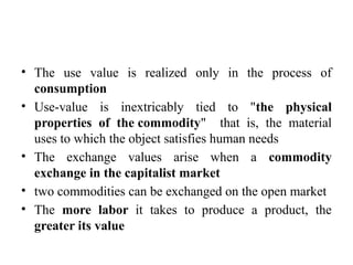 Value, labour and money.pptx notes on economic sociology | PPTX