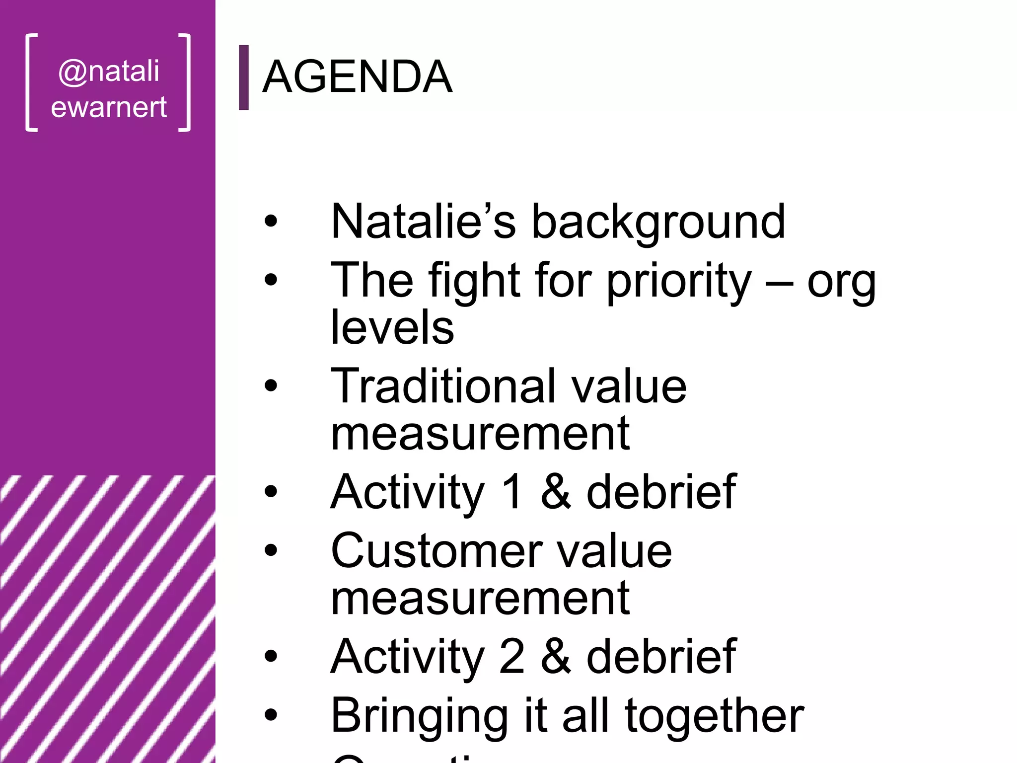 Value Mapping with Fewer Dollars and more Sense - Natalie Warnert ...