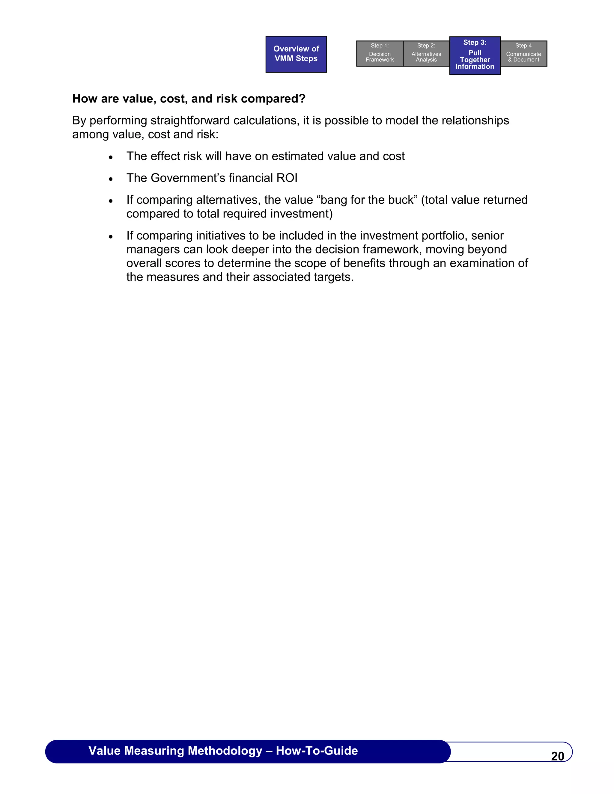Value measuring methodology how to guide | PDF